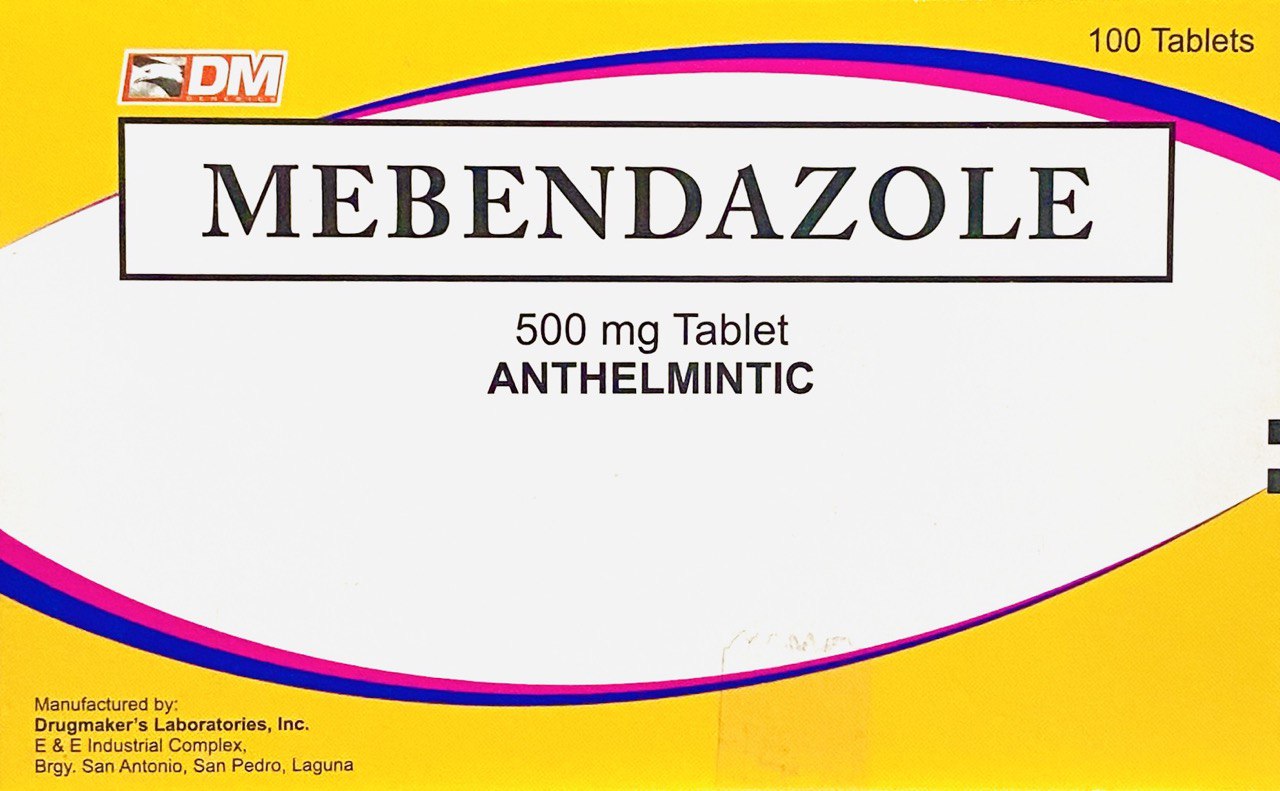 Mebendazole 500mg 10 Tabs - Deworm / Parasite Cleaner (Antiox generic ...