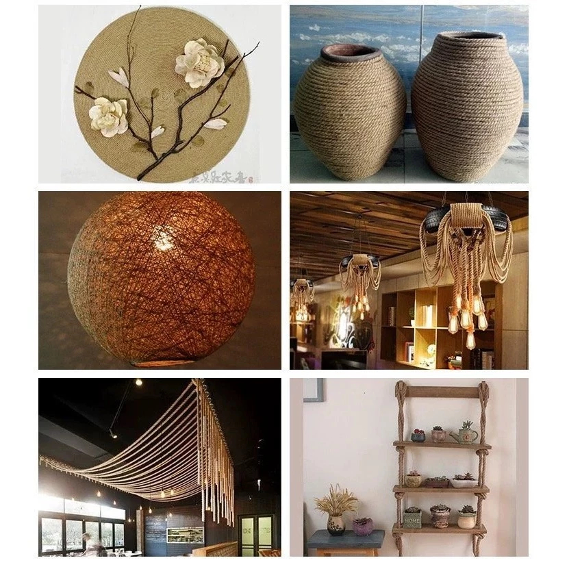 Tatlong (5) piraso ng lubid na abaka para sa DIY, 10 metro bawat rolyo, pwedeng gamitin bilang ...