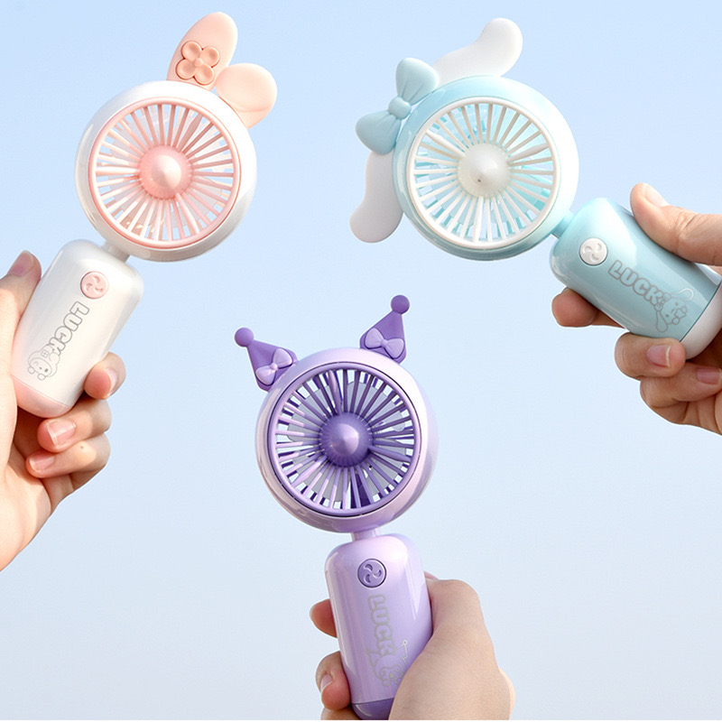 MN FAN Sanrio Cute Children's Fan Handheld Mini Fan Hello Kitty Melody ...