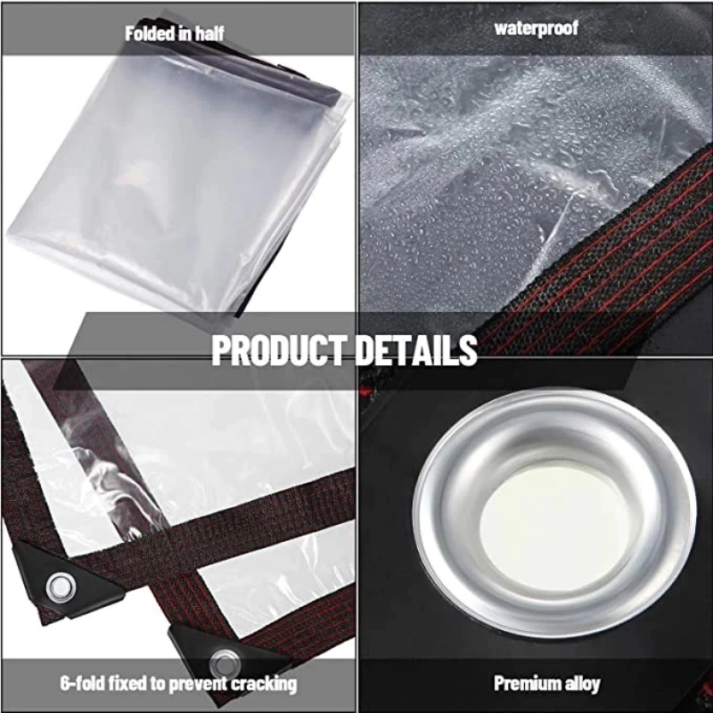 Transparent Trapal Waterproof Oilcloth 6X6M Tarp Thick Outdoor Plastic ...
