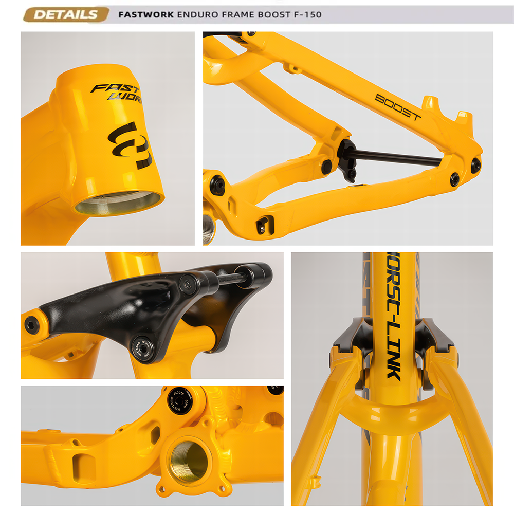 FASTWORK MTB FRAME 26/27.5/29 soft tail full suspension XC trail AM ...