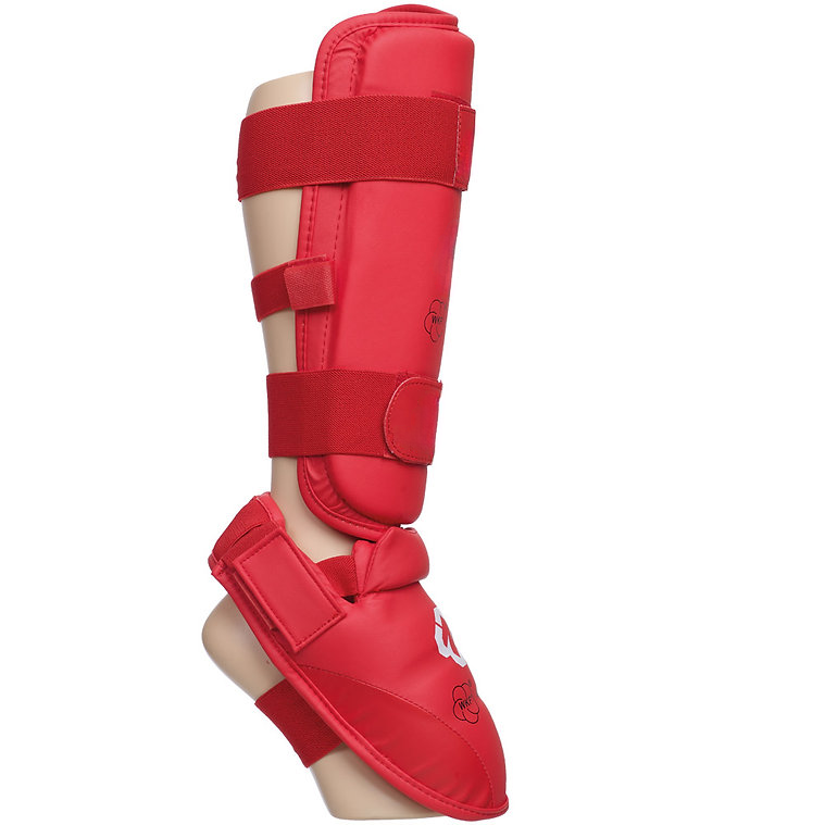 WKF Approved Karate Taekwondo Shin Guard Foot Gear Set Kick Shield ...