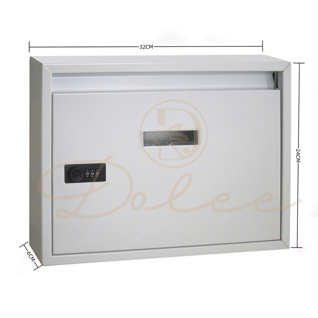 Letter Mailbox Post box with waterproof and Lockable Box with European ...