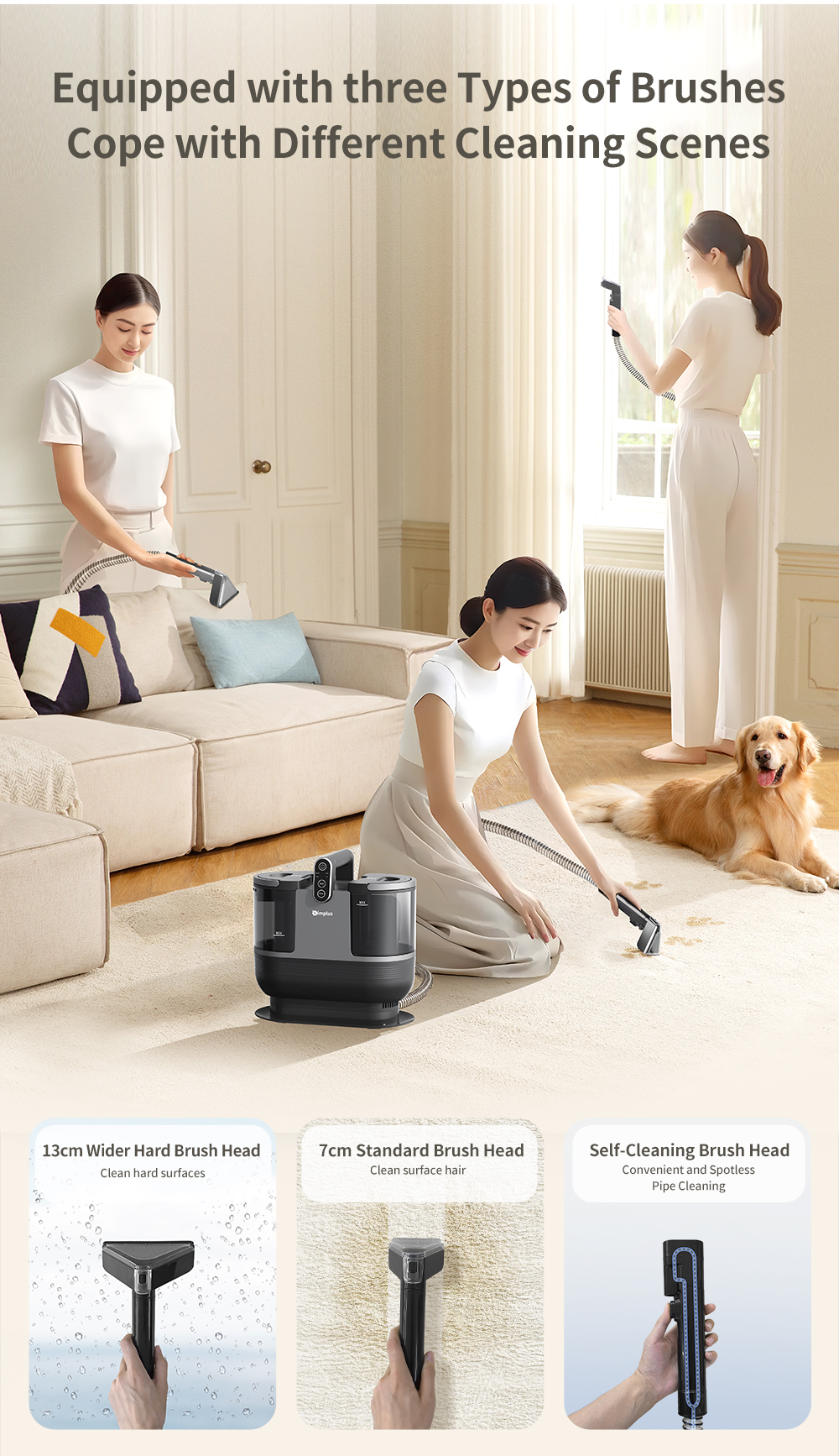 Simplus Wet and Dry Vacuum Cleaner Spot Cleaner Carpet & Upholstery ...