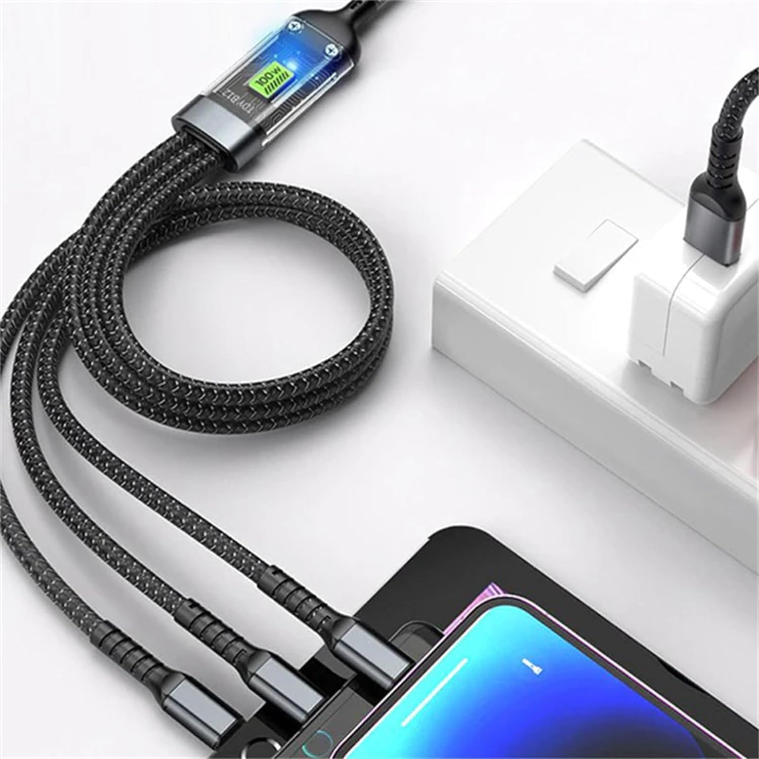 TDA-218 100W Ultra-fast Charging Line Digital Multi-function Three-in ...