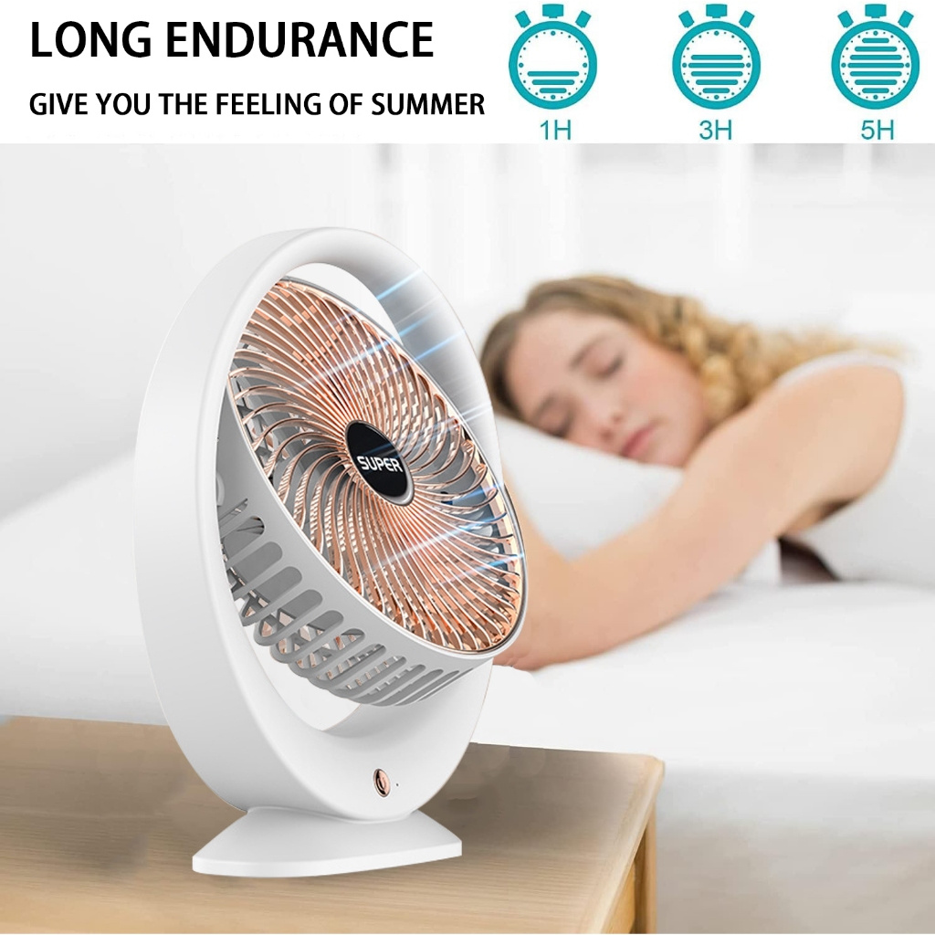 Portable Electric fan rechargeable firefly Desktop Fan adjustable mini ...