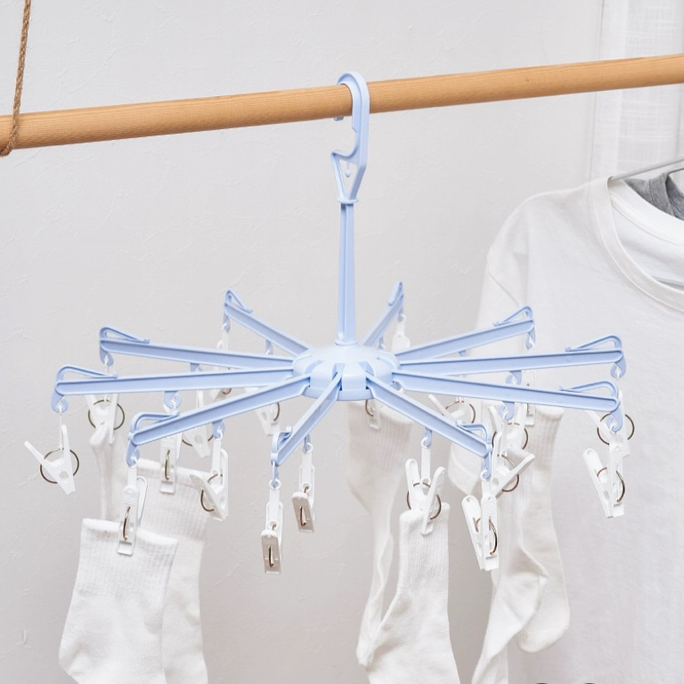 Octagon rack drying hanger Folding drying hosiery rack windproof 36 ...