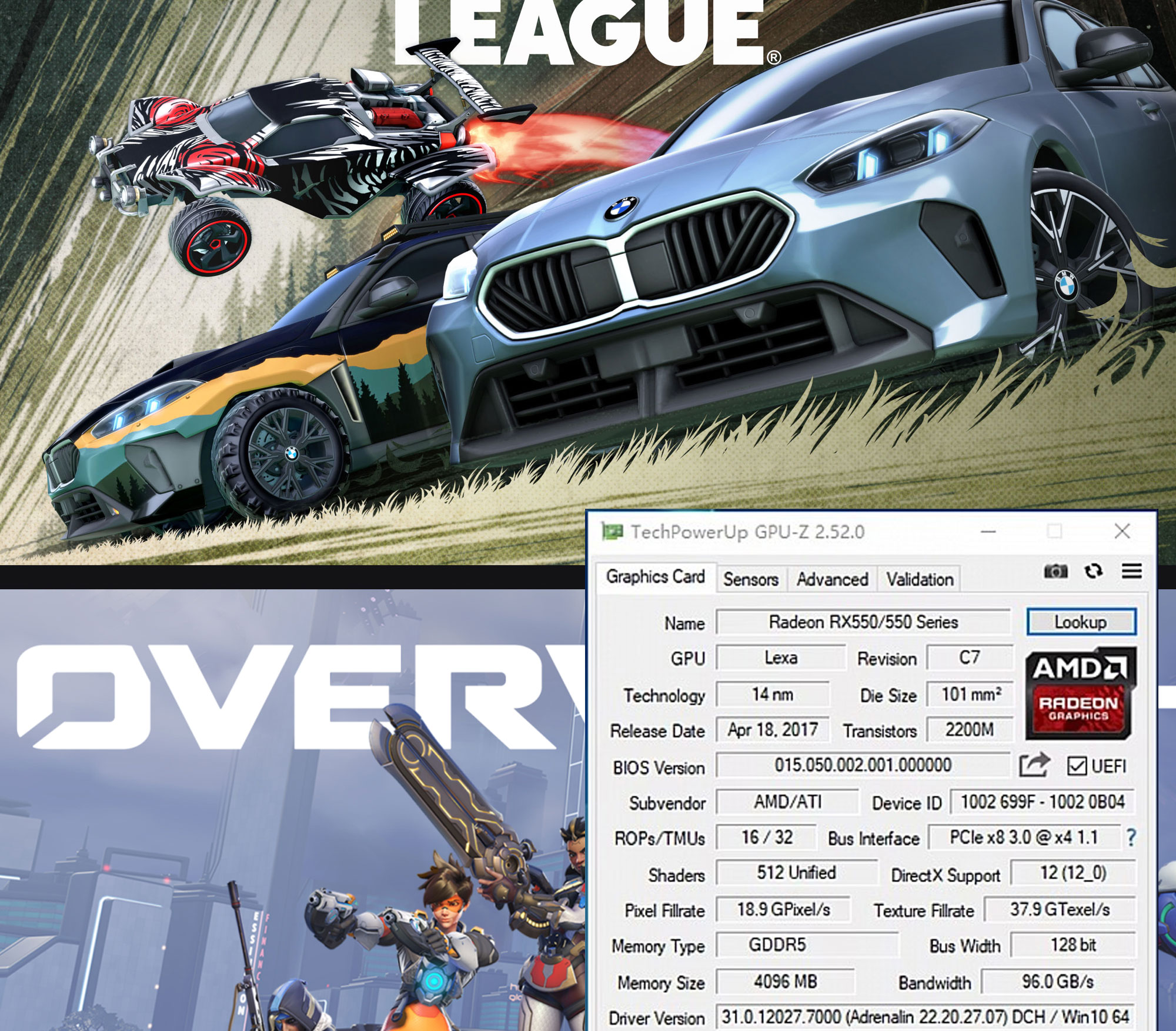 AISURIX NEW RX 550 4GB GDDR5 SFF Graphics Card GPU Video Card Gaming ...