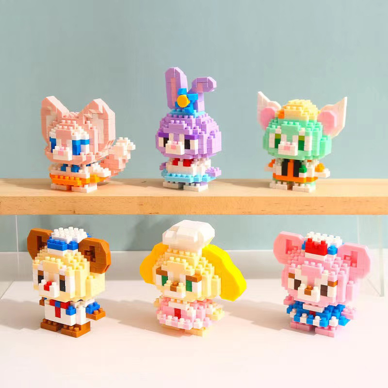 【DUZ】Mini Building Block Assembled Small Sanrio Particles Toys For Kid ...