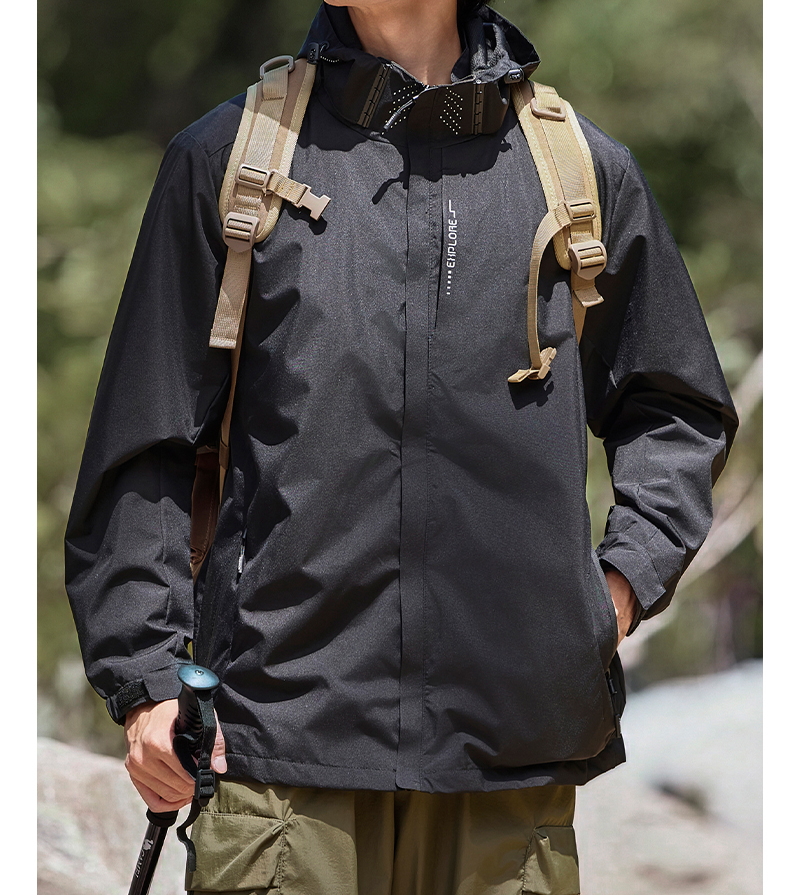 Waterproof Jacket for men Hiking Hooded Jacket M-5XL Windbreaker Jacket ...