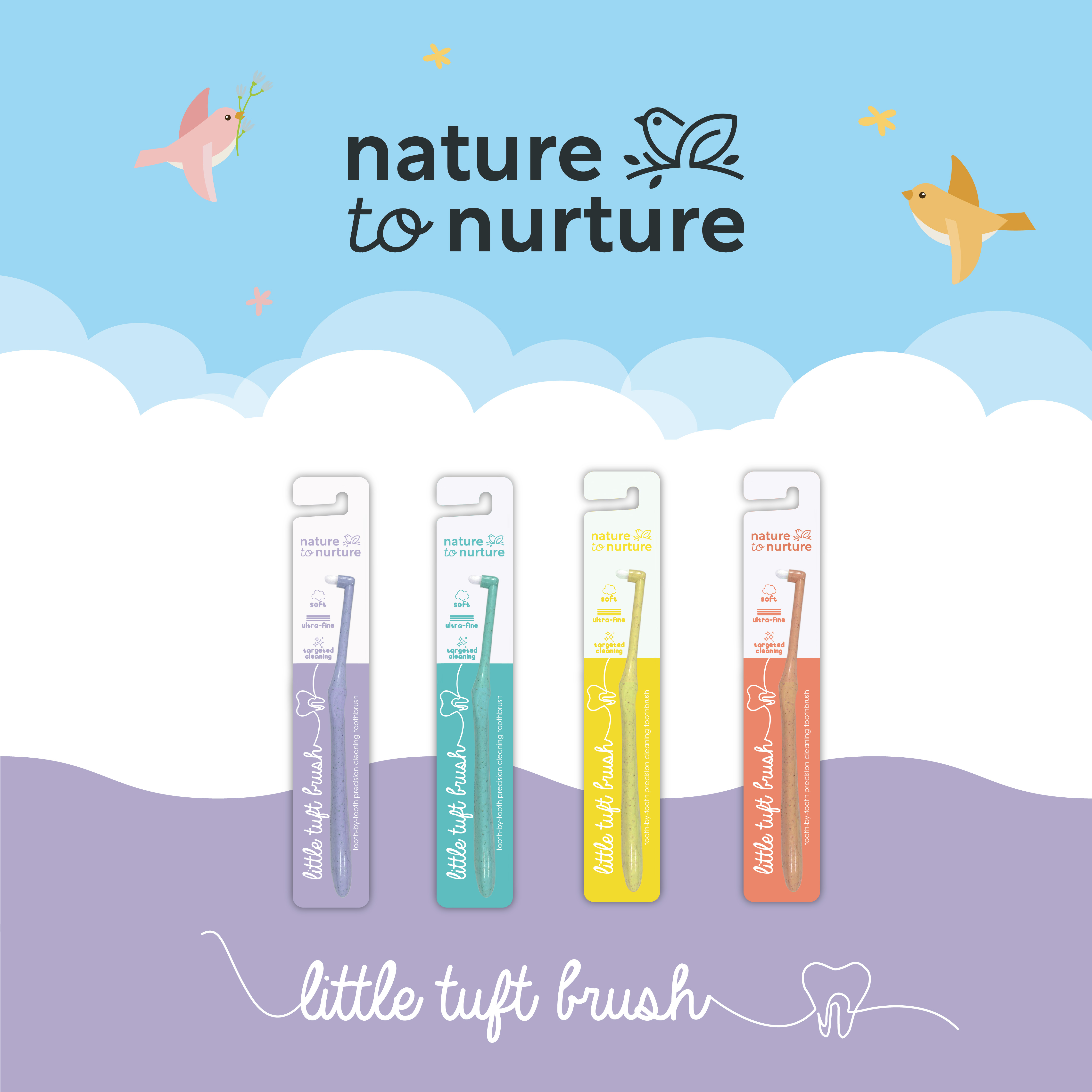 Nature to Nurture Ultra-fine Soft Little Tuft Brush | Targeted Plaque ...