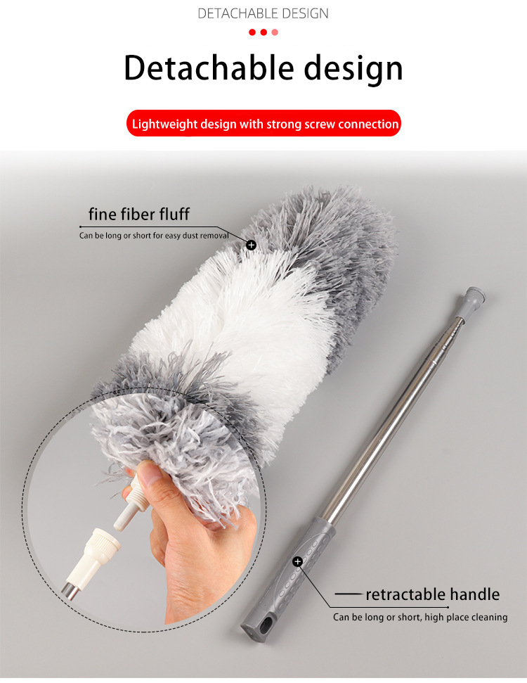 Lengthen 300CM Duster Cleaner Household Feather Duster Multifunctional ...