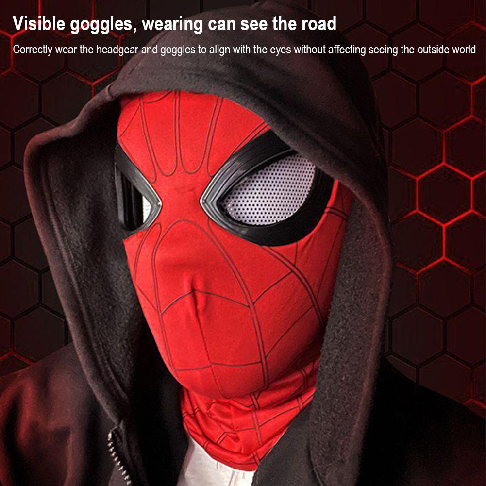 Cool Spider Man Headpiece Blinking High Quality Hero Expedition Adult ...