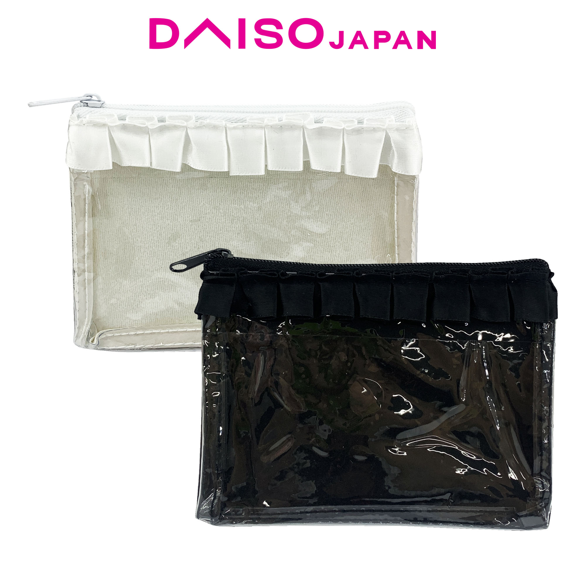 Daiso Flat Pouch with Ruffles | Shopee Philippines