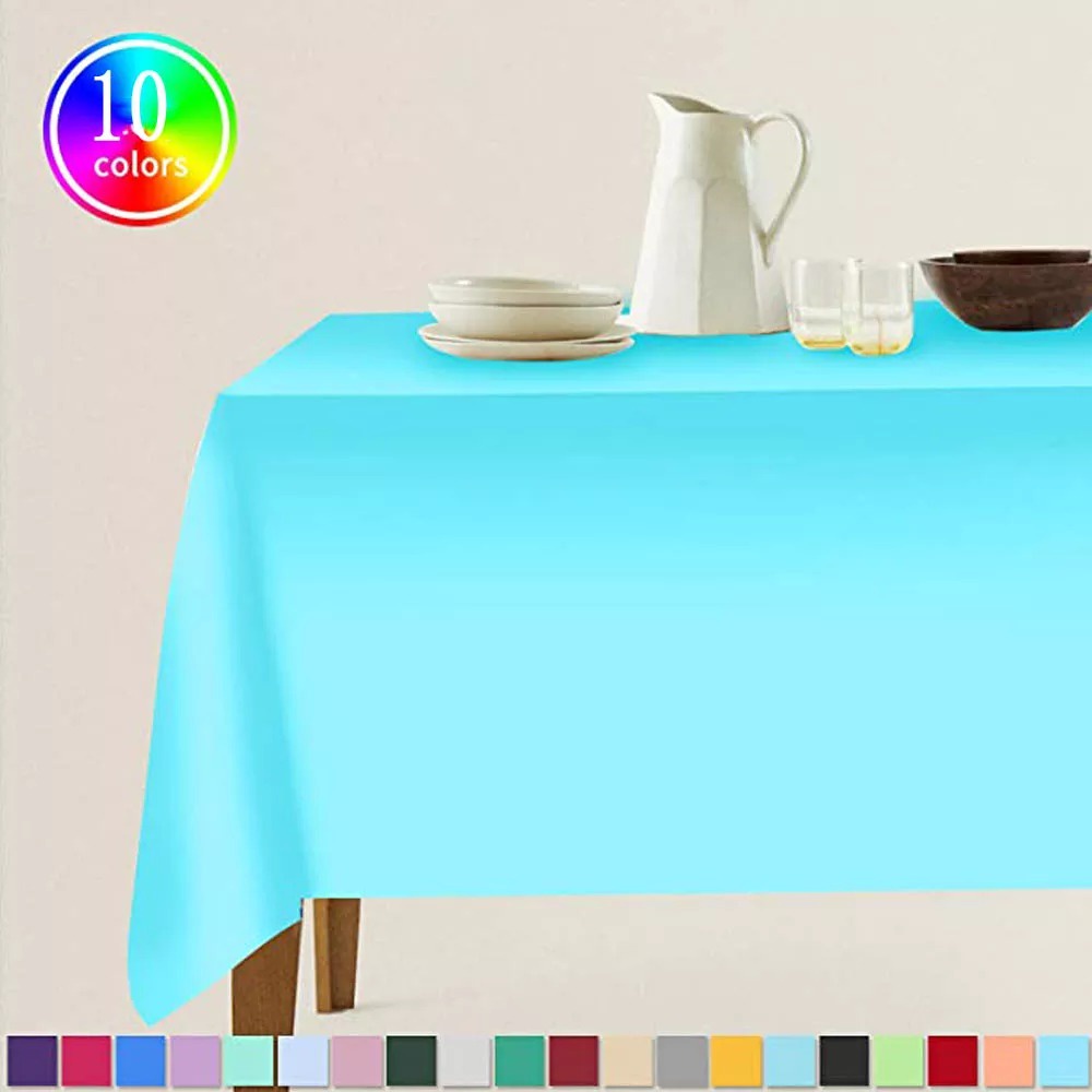 Plastic Table Cover 137cm*183cm（54inch*72inch）Good For 6 Person ...