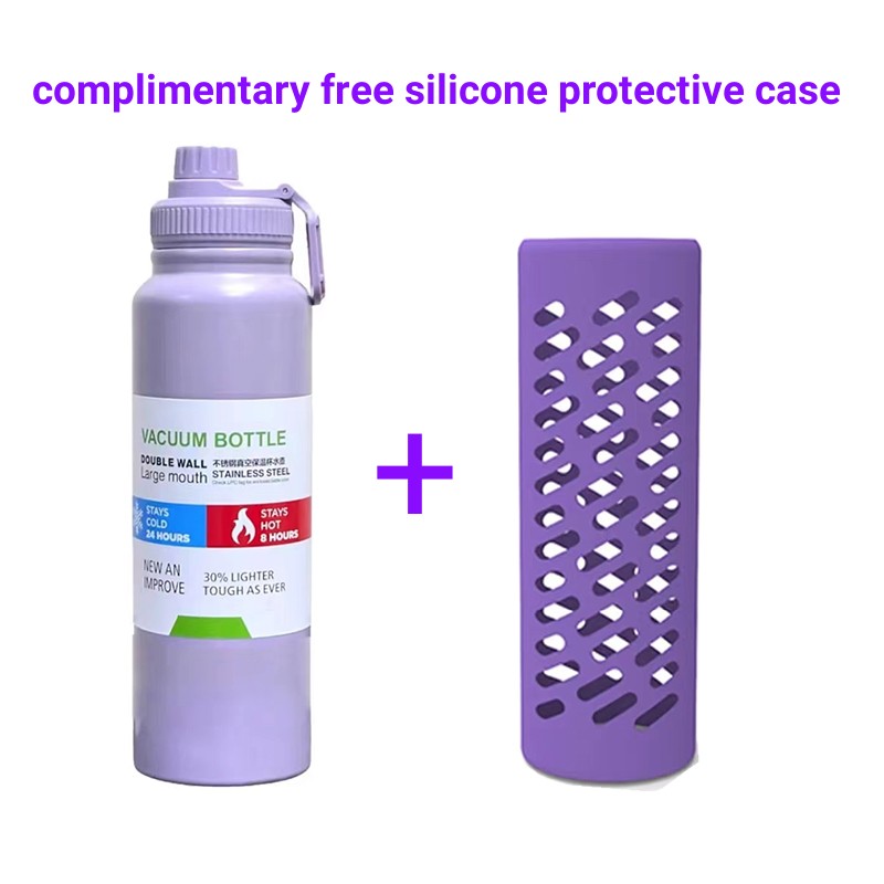 COD Free jacket 1000ML Stainless Steel flask Tumbler Double Wall Hot ...