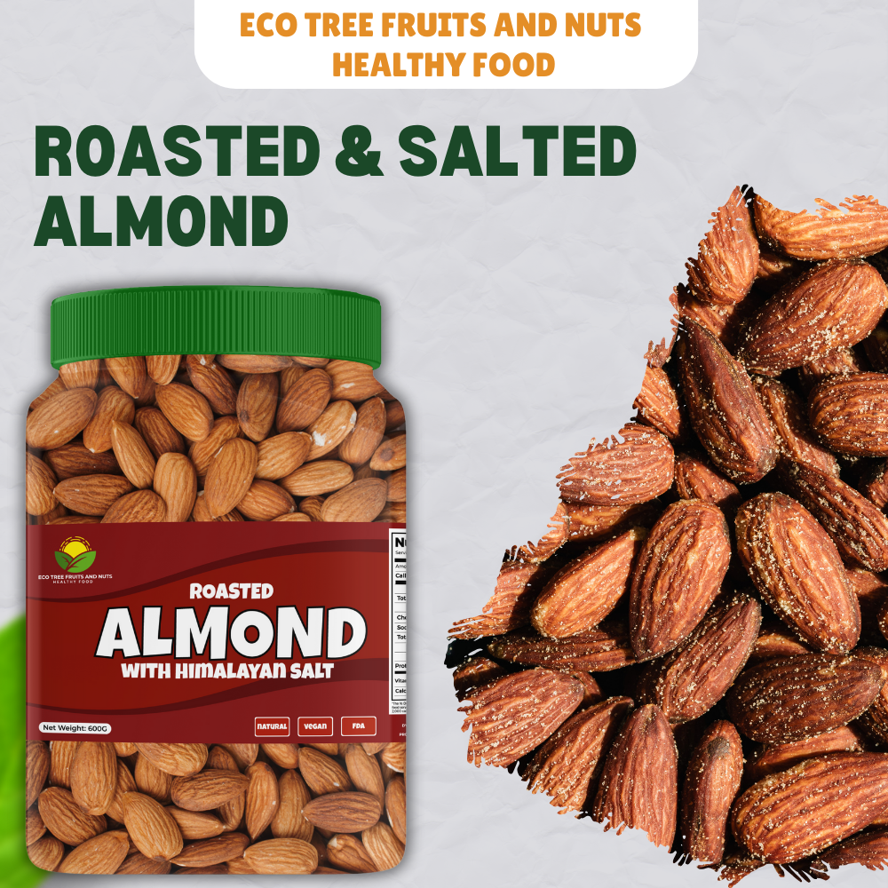 Roasted and Salted Almonds with Himalayan Pink Salt |Almon|Perfect for ...