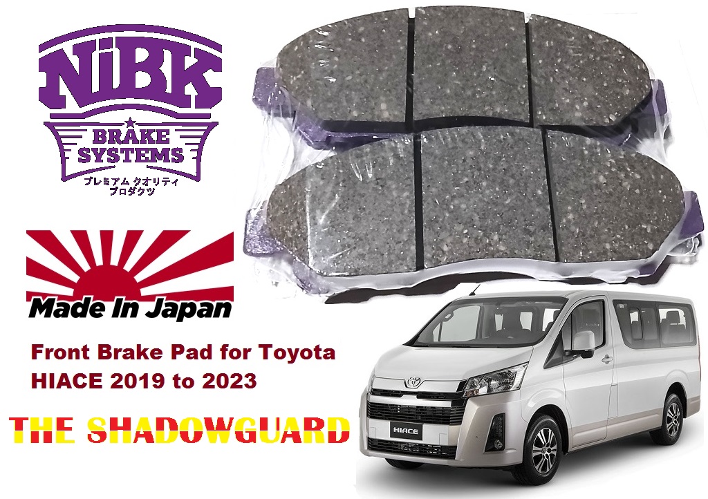 Front Brake Pad for Toyota HIACE 2019 to 2023 NIBK Made In Japan ...