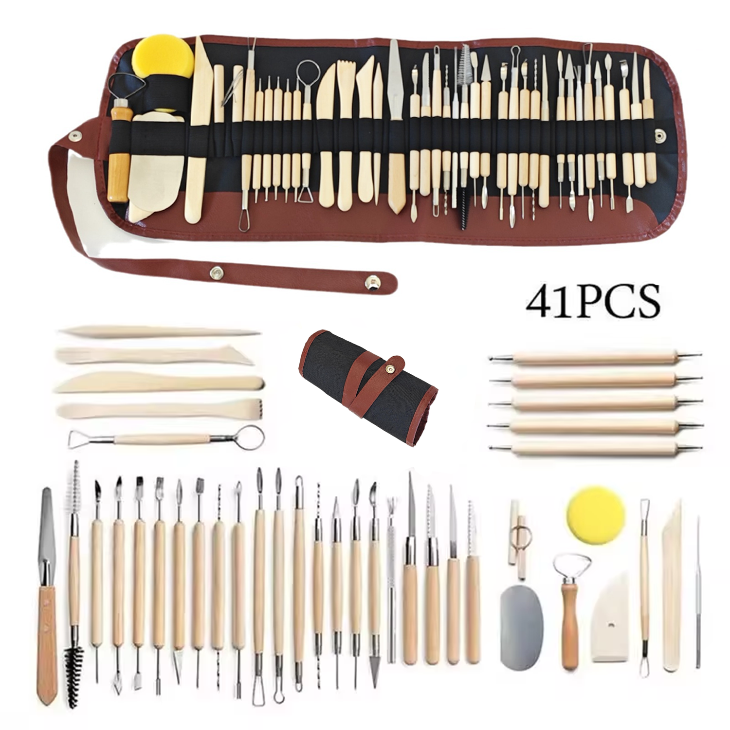25pcs Pottery Clay Sculpting Tools Kit Clay Tools Sculpting Kit Sculpt ...