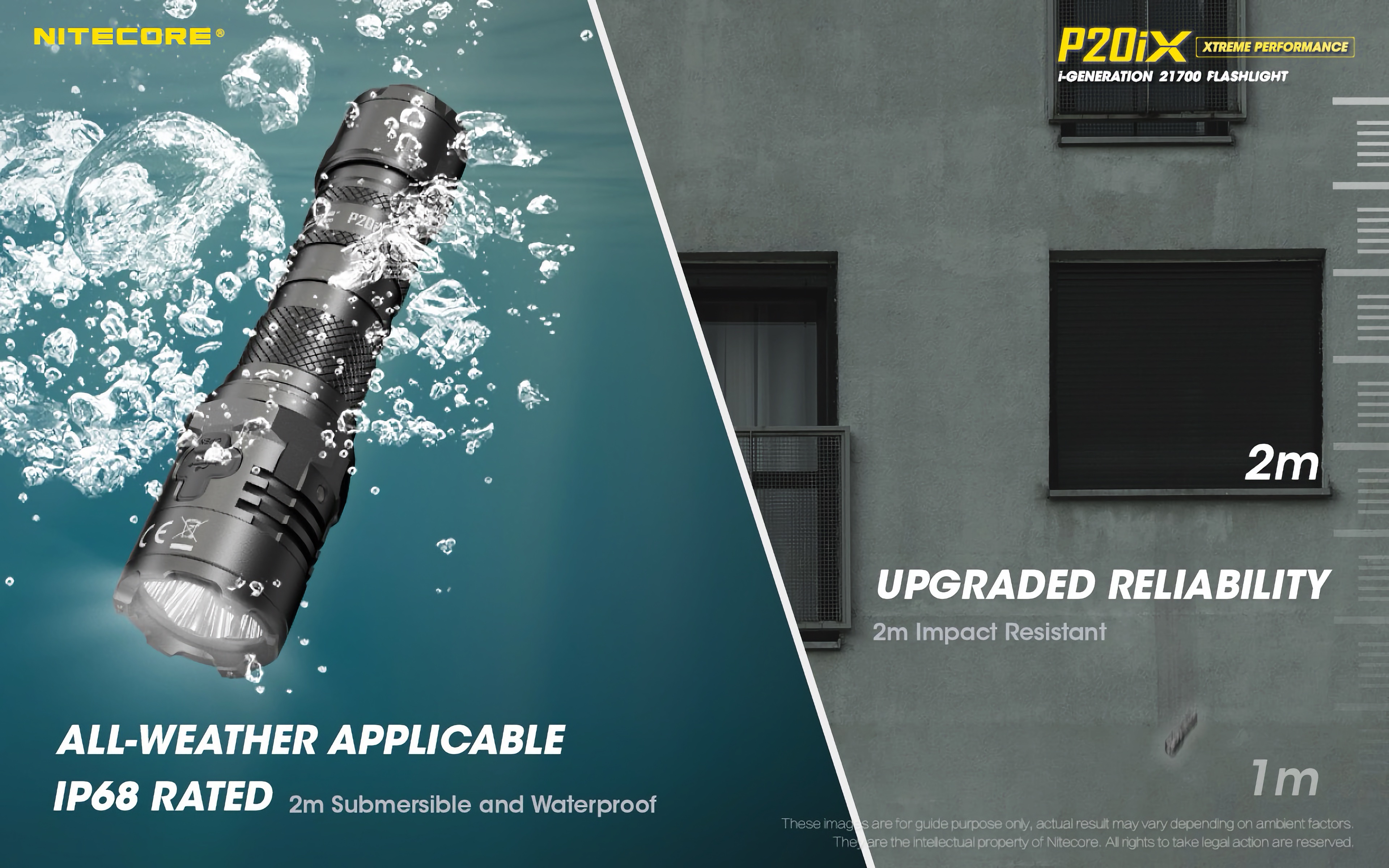 Nitecore P20iX Flashlight 4000 Lumens - USB-C Rechargeable with 5000mAh ...