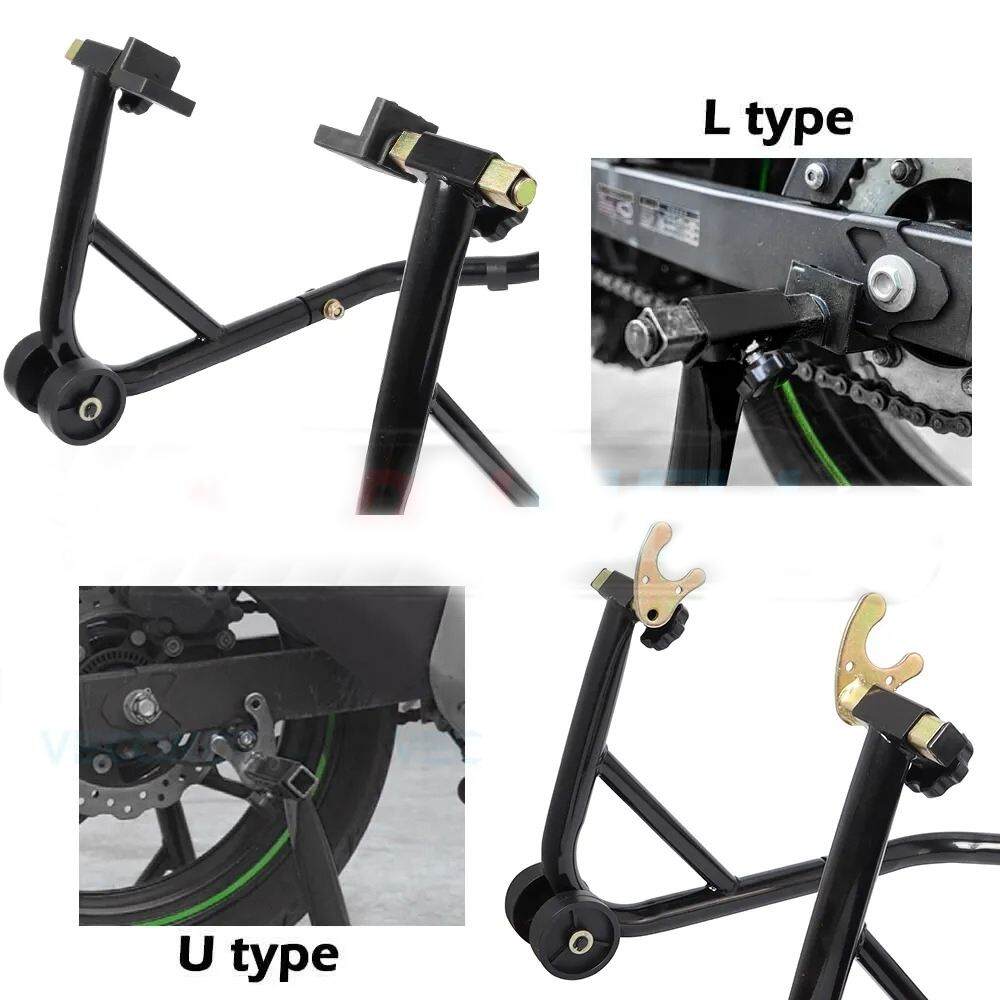Heavy-Duty 2-in-1 Motorcycle Paddock Stand – Swing Arm & Spool Type ...
