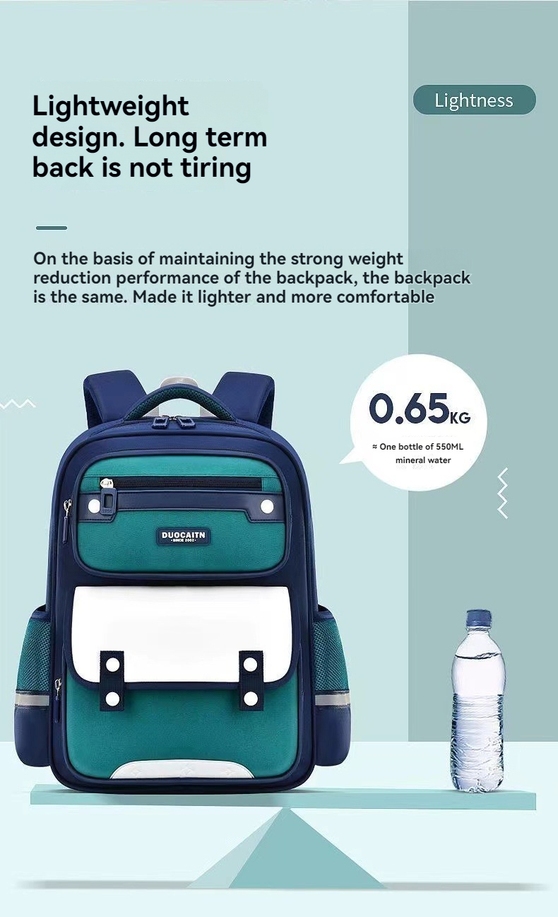 High Quality School Bag For Kids Girl And Boy Color Matching Backpack ...