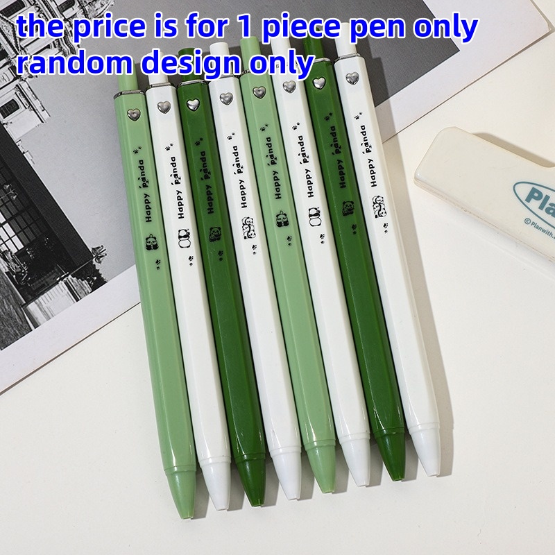 1Pcs 0.5mm Black Ink Panda Heart Series Gel Pen | Shopee Philippines