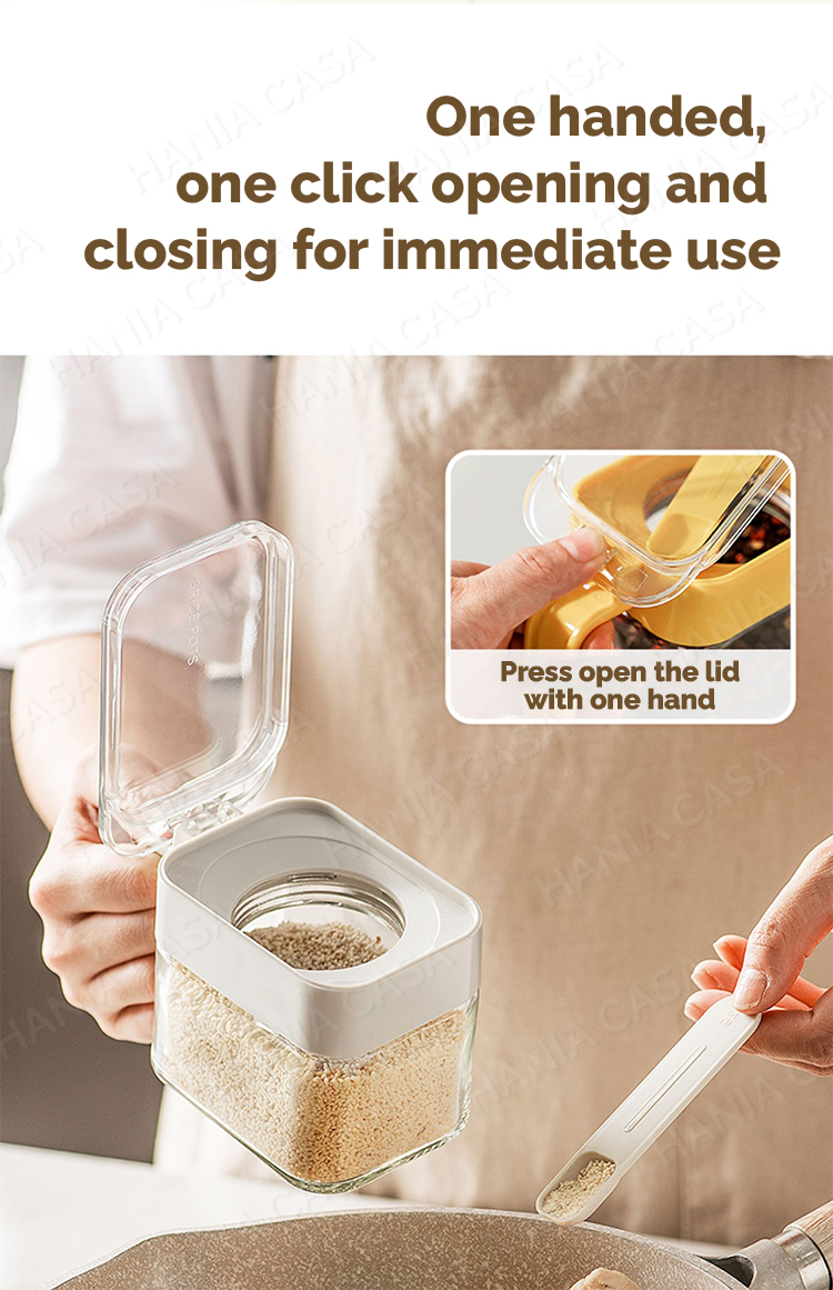 Spoon Lid Separation Seasoning Box Seasoning Container With Spoon ...