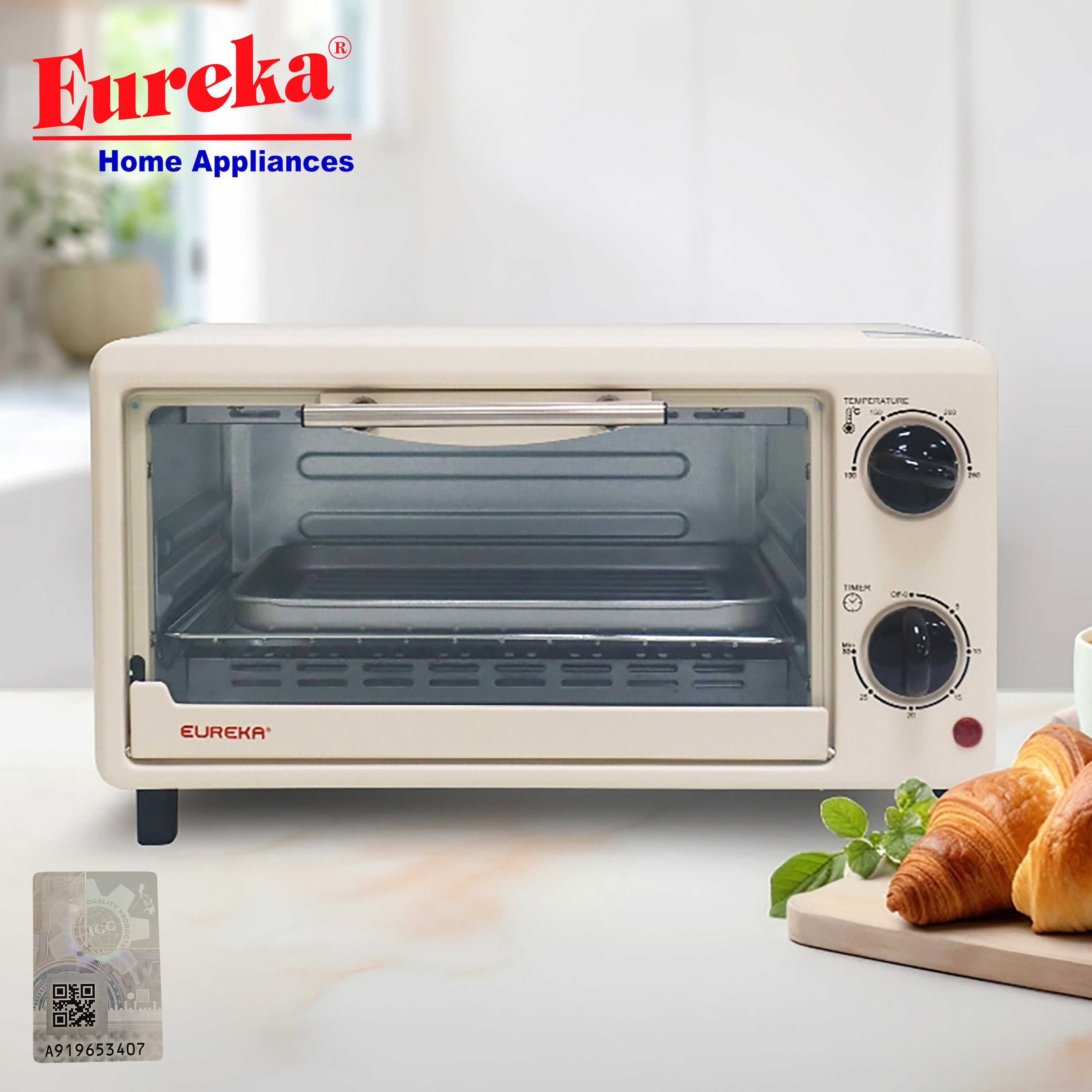 Eureka by Winland 10Liters Electric Oven Toaster Bake Toast EEOT-10LS ...