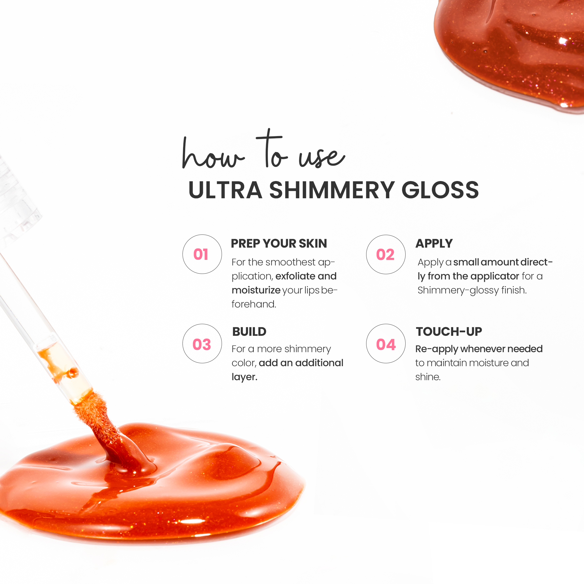 Ultra Shimmery Lip Gloss V2 3ml - DC Formulations 01 wet-look lip high ...