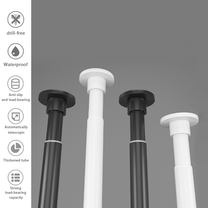 Punch-Free Adjustable Telescopic Rod Extendable Strong Bearing ...