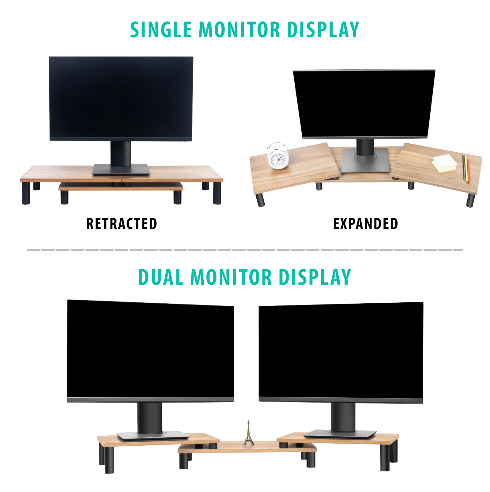 Universal Monitor Stand with Modular Extendable Design Monitor Riser ...