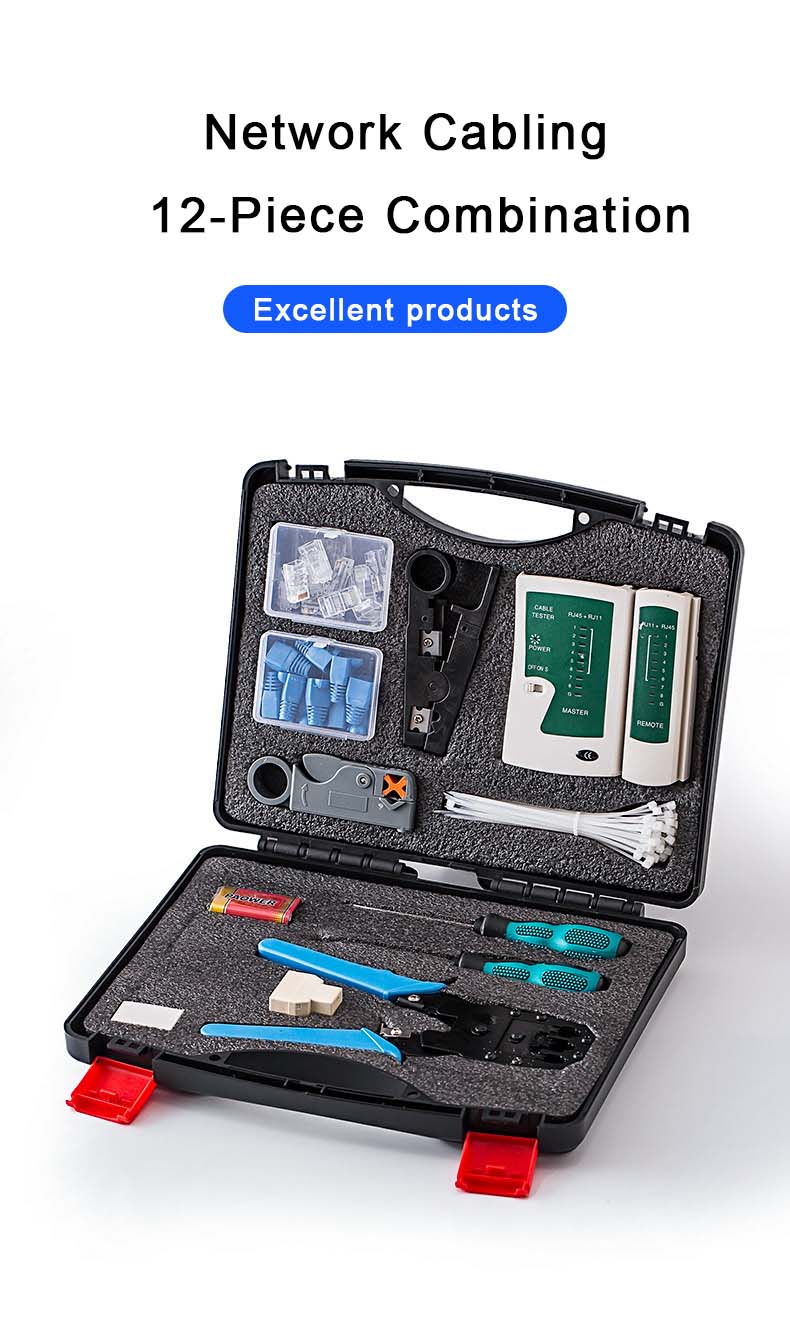 Network Maintenance Kit 12-in-One Tester Network Cable Pliers Network ...