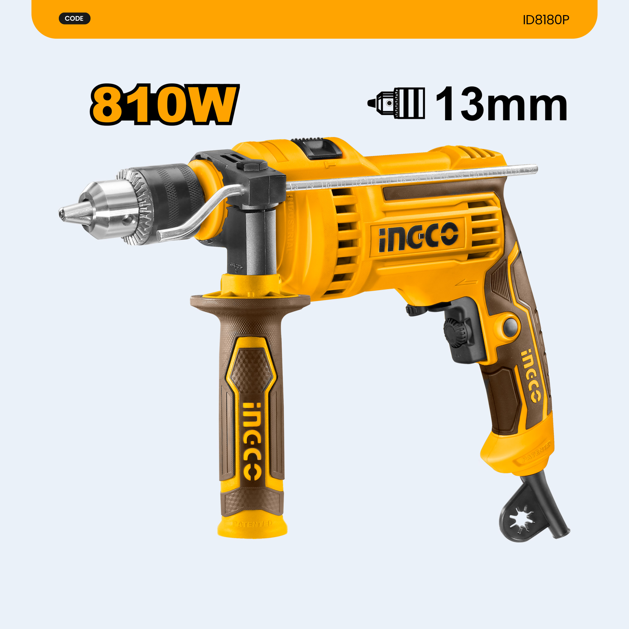 Ingco 810W/850W Impact Hammer Drill 13mm Concrete Drilling Electric ...
