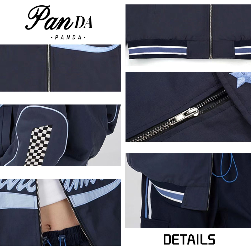 PANDN Sanrio Cinnamoroll Vintage Embroidered Women Racing Jacket ...