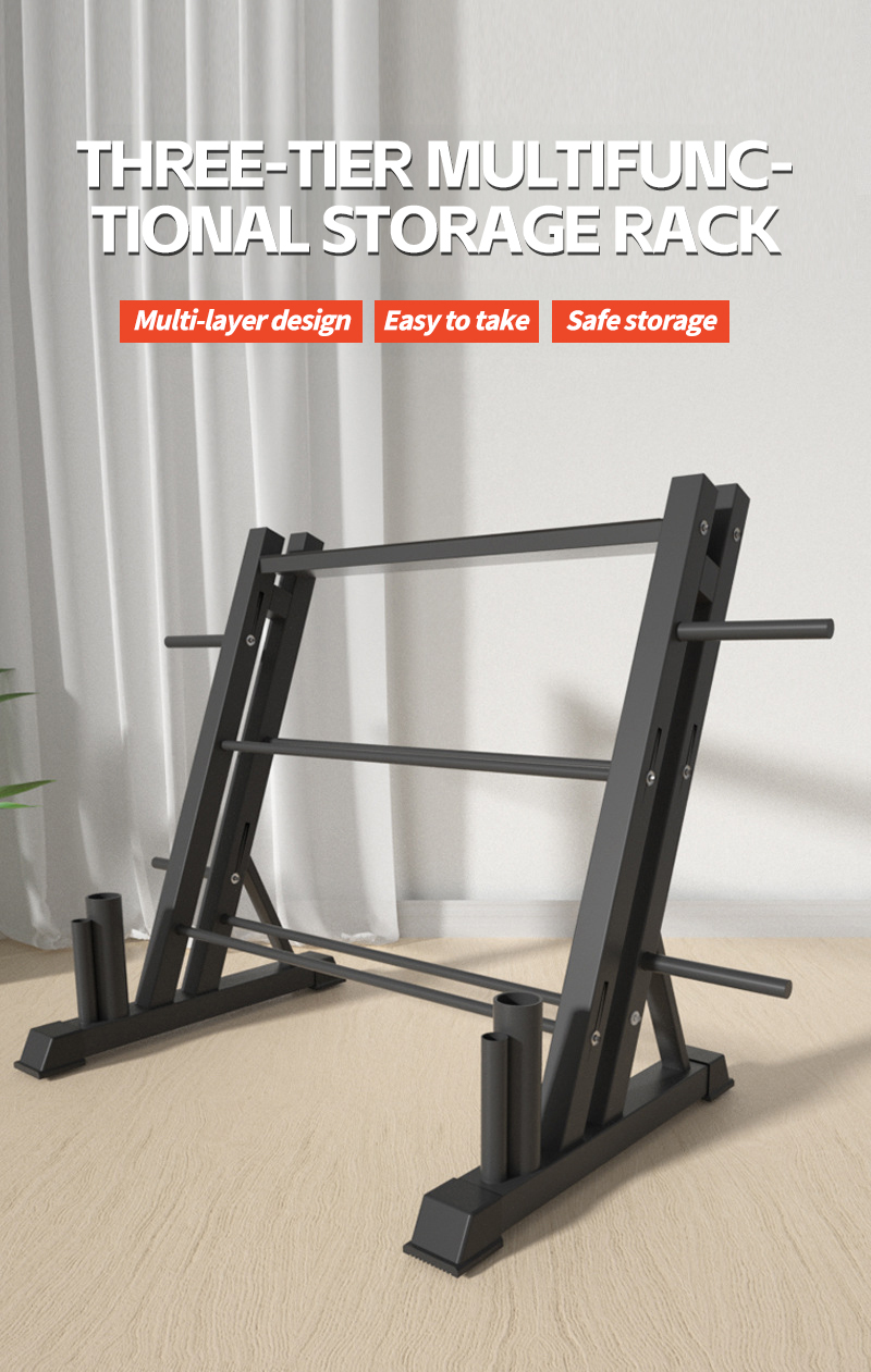 Dumbbell rack household storage rack barbell rack multi-function ...