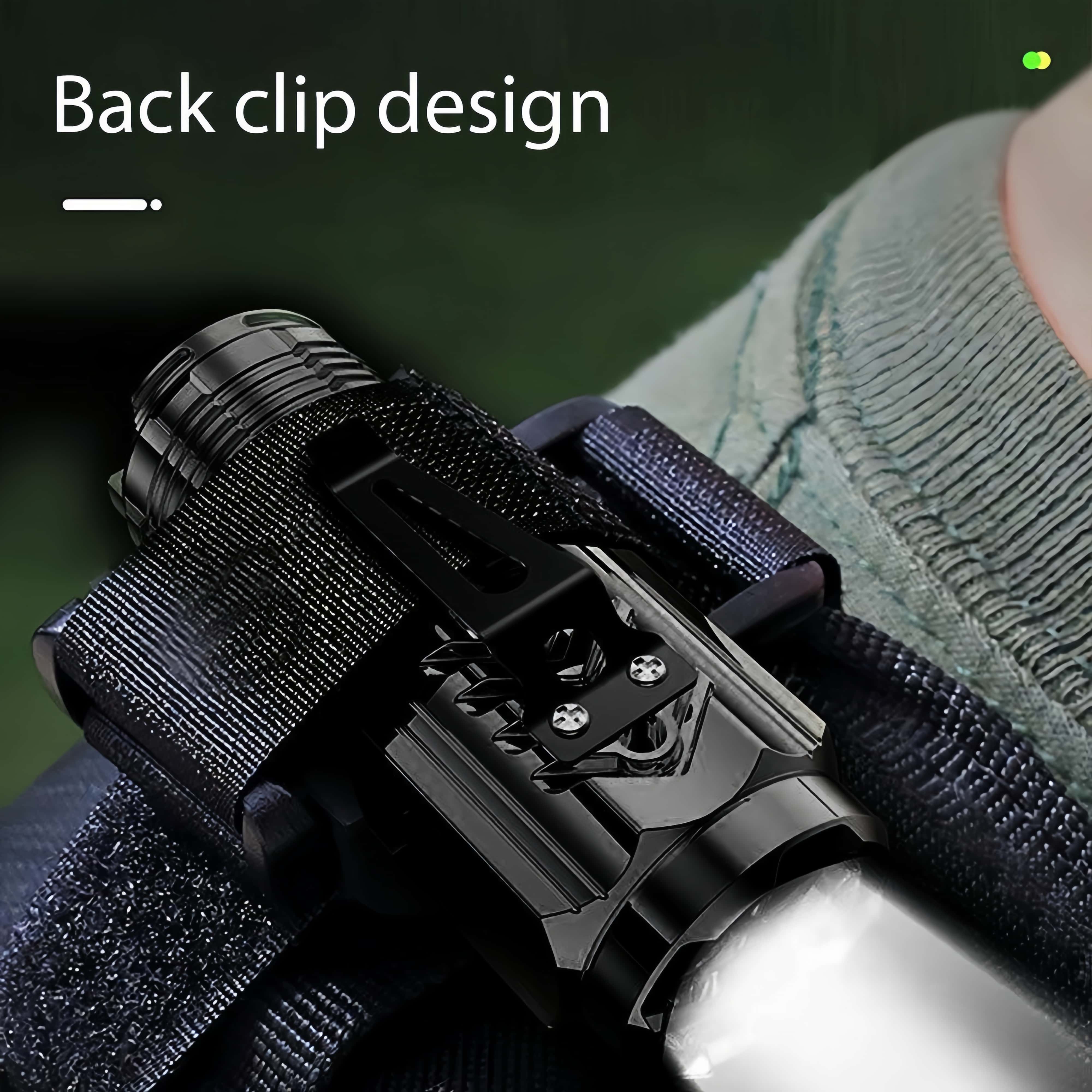 Led Waterproof Flashlight Mini Super Portable Multi-Functional Clip-On ...