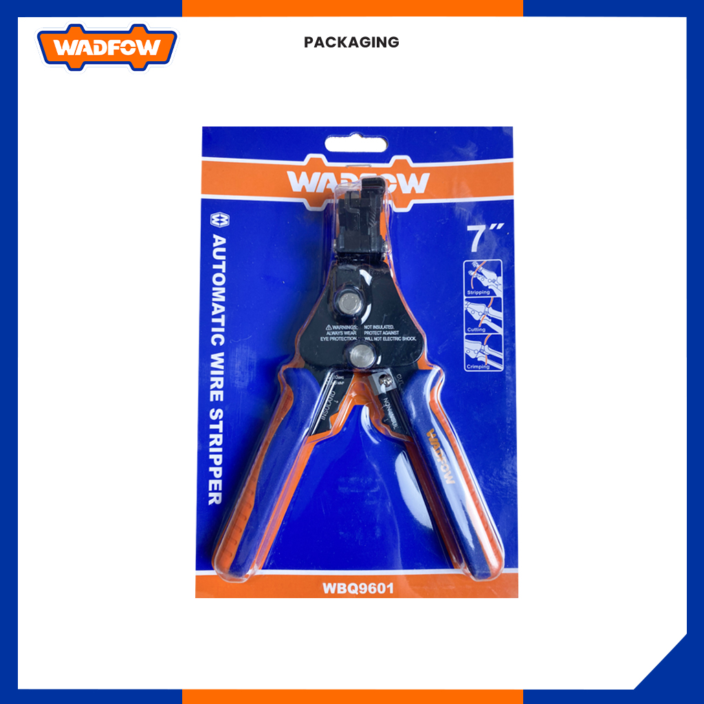Wadfow Automatic Wire Stripper Cutter Size: 7in range: 22-10AWG/0.5 ...
