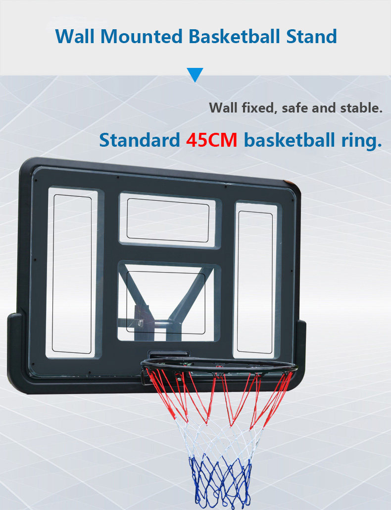 Wall-mounted Basketball Hoop Outdoor Basketball Rings Adult Teenager ...