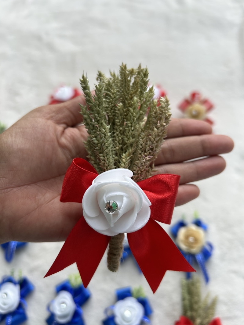 Wedding chest corsage with ribbon | Shopee Philippines