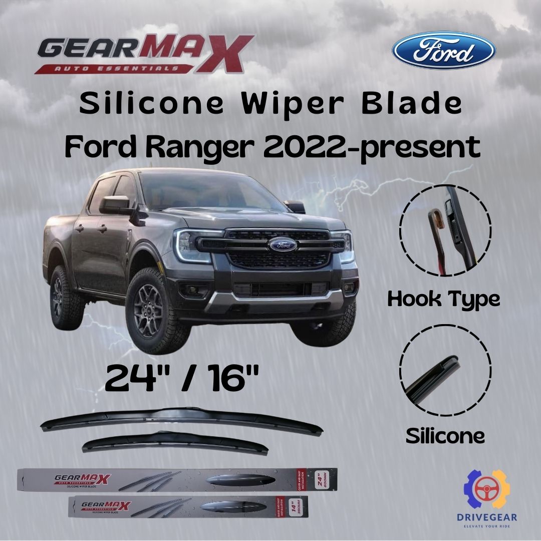 GearMax Silicone Wiper Blade for Ford Ranger 2022-present (24" + 16 ...