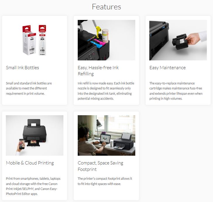 Canon PIXMA G3730 Wireless Multifunction Refillable Ink Tank Printer ...