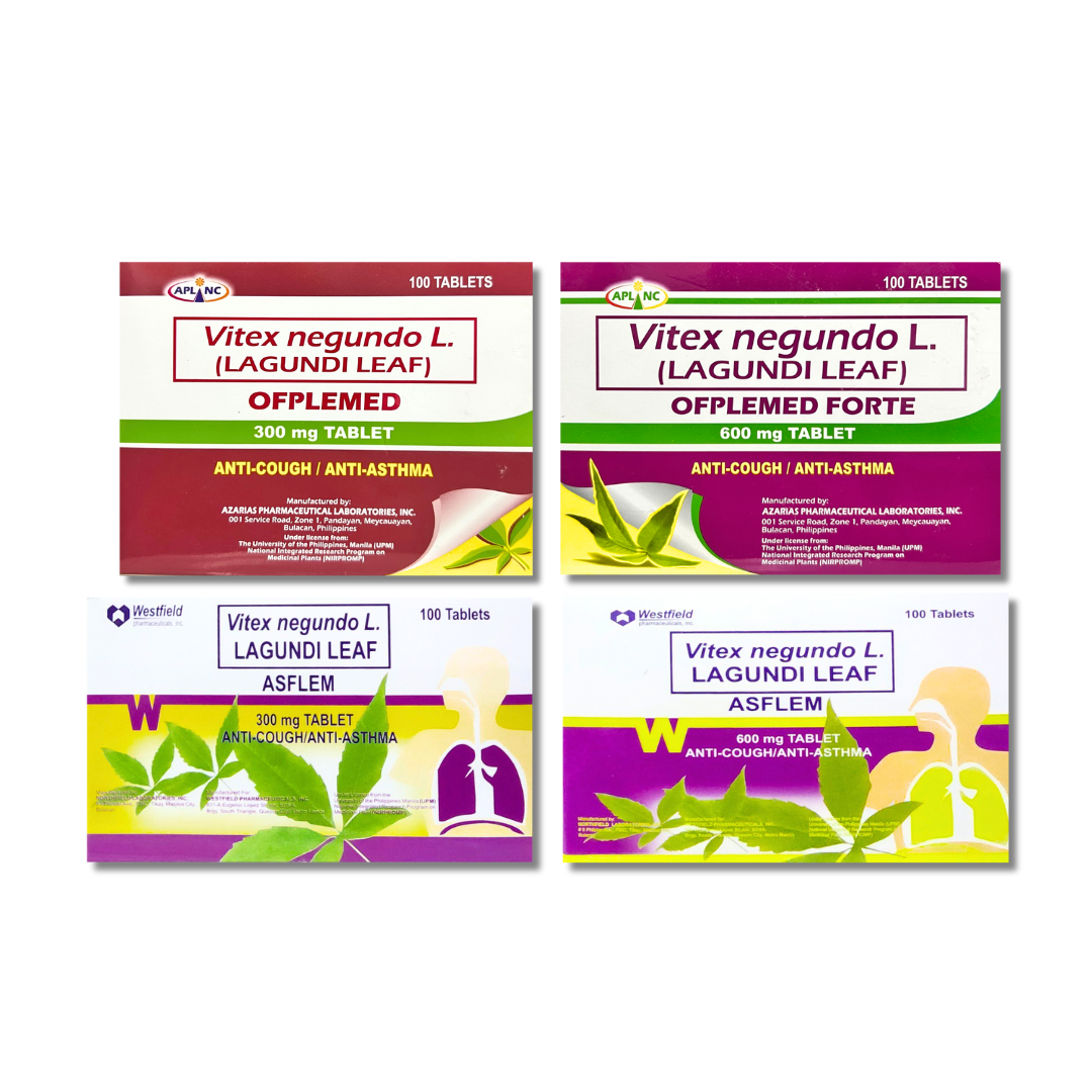 Lagundi Leaf 1 Box x 100 Tabs - Cough medicine (Ofplemed, Asflem ...
