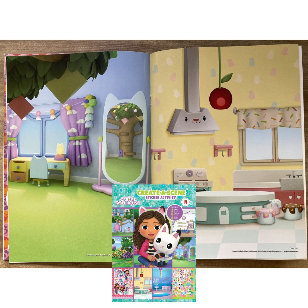 GABBY'S DOLLHOUSE Coloring and Sticker Activity Book (SINGLES, brand ...
