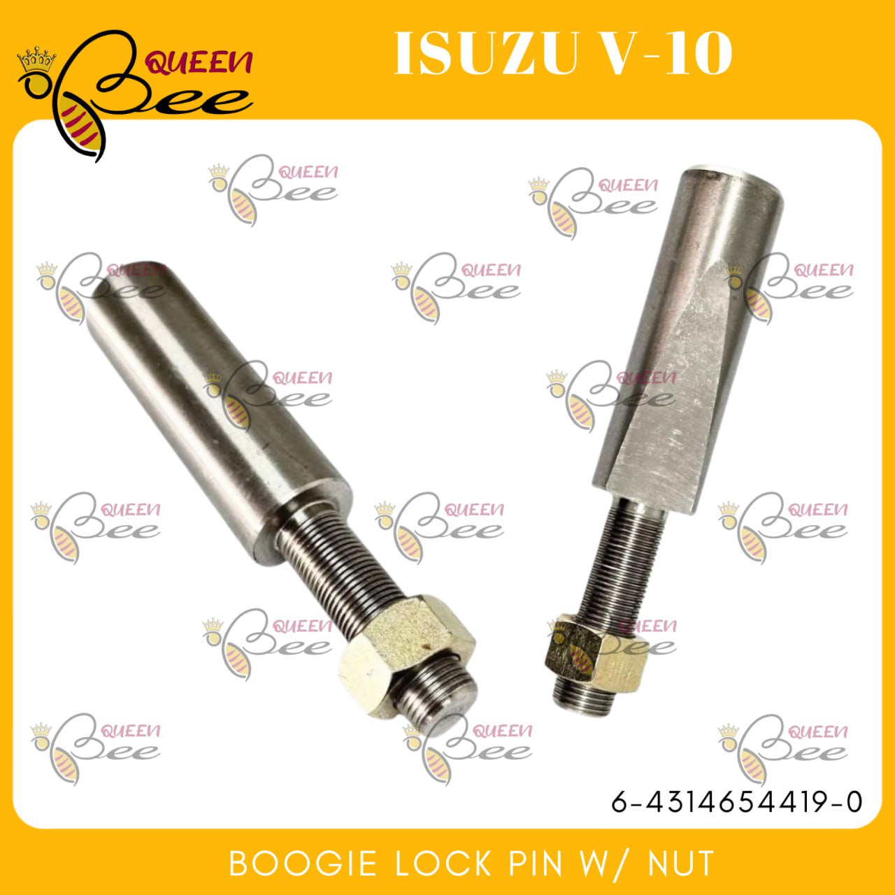 QUEENBEE Isuzu V-10 BOOGIE LOCK PIN with NUT for Isuzu V-10 10 WHEELER ...
