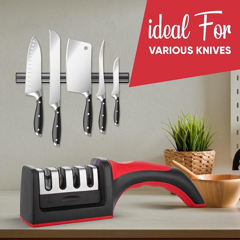 Original 4-Stage Knife Sharpener Manual Kitchen Knife Sharpening Tool ...
