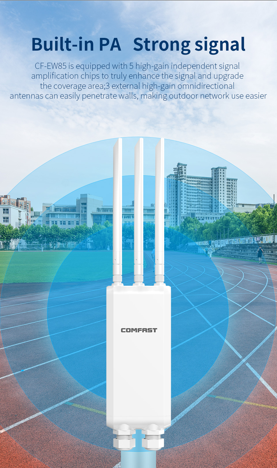 COMFAST EW81/EW85 300Mbps AP OUTDOOR AP With Vlan 2*Lan 2.4Ghz Wireless ...
