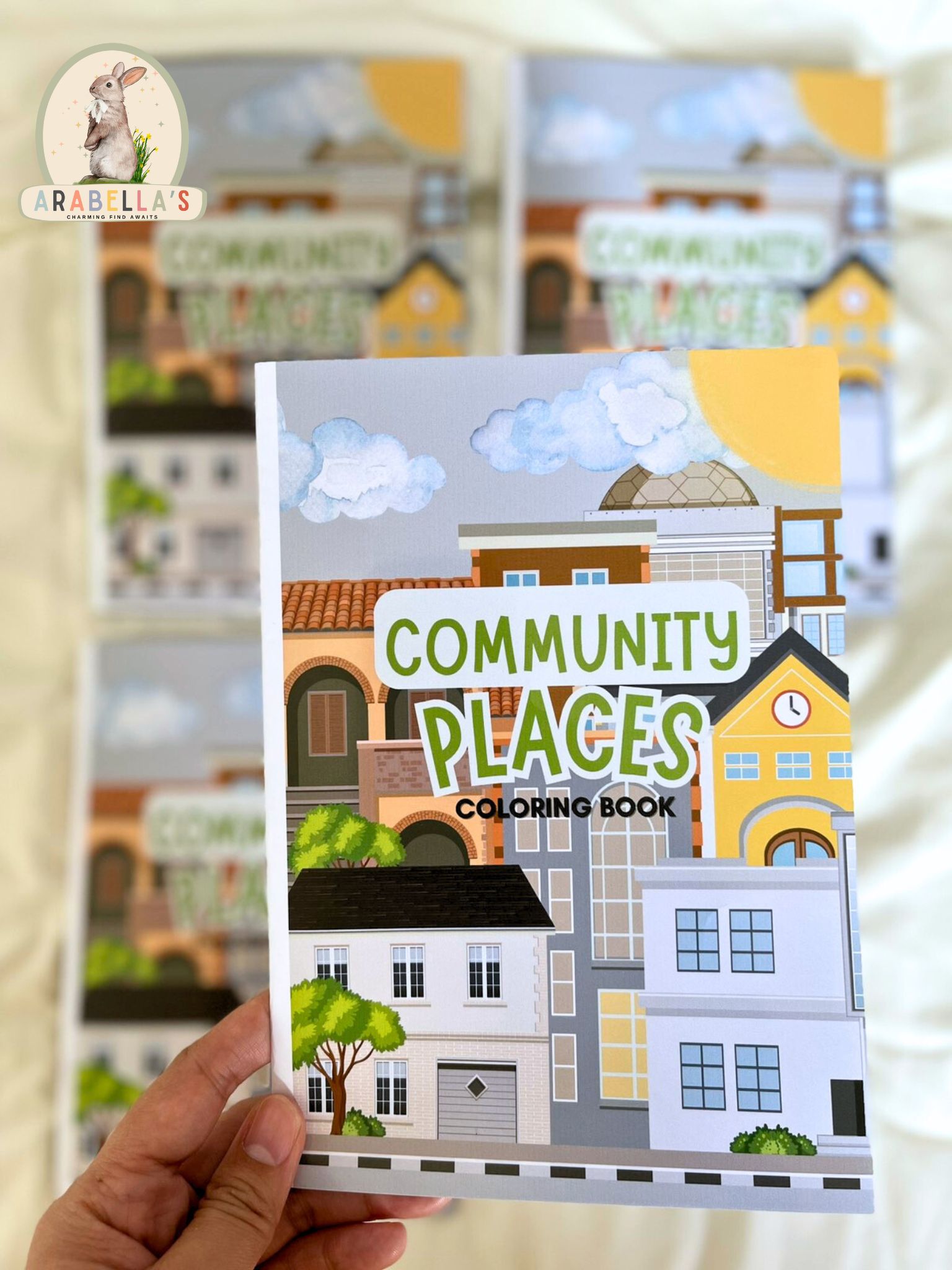 Community Places Coloring Book for Kids – Fun & Educational Activity ...