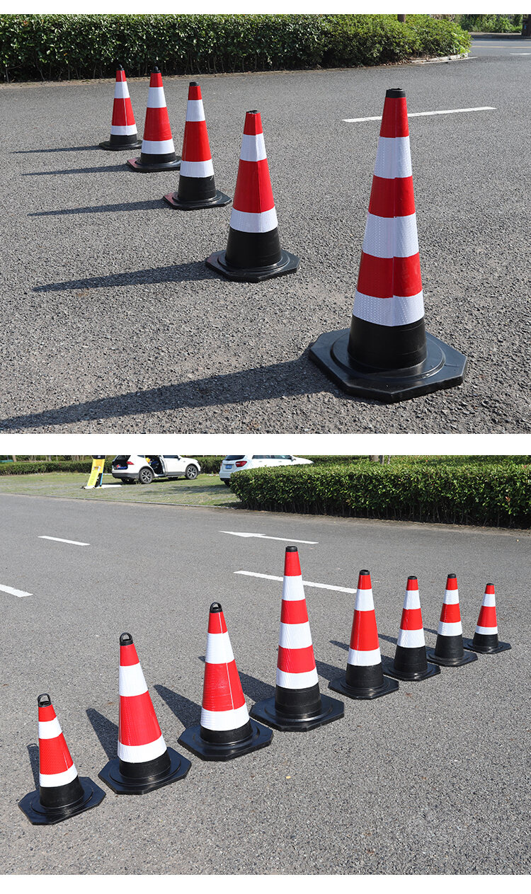 60CM 70CM 90CM rubber cone roadblock cone ice cream cone traffic safety ...