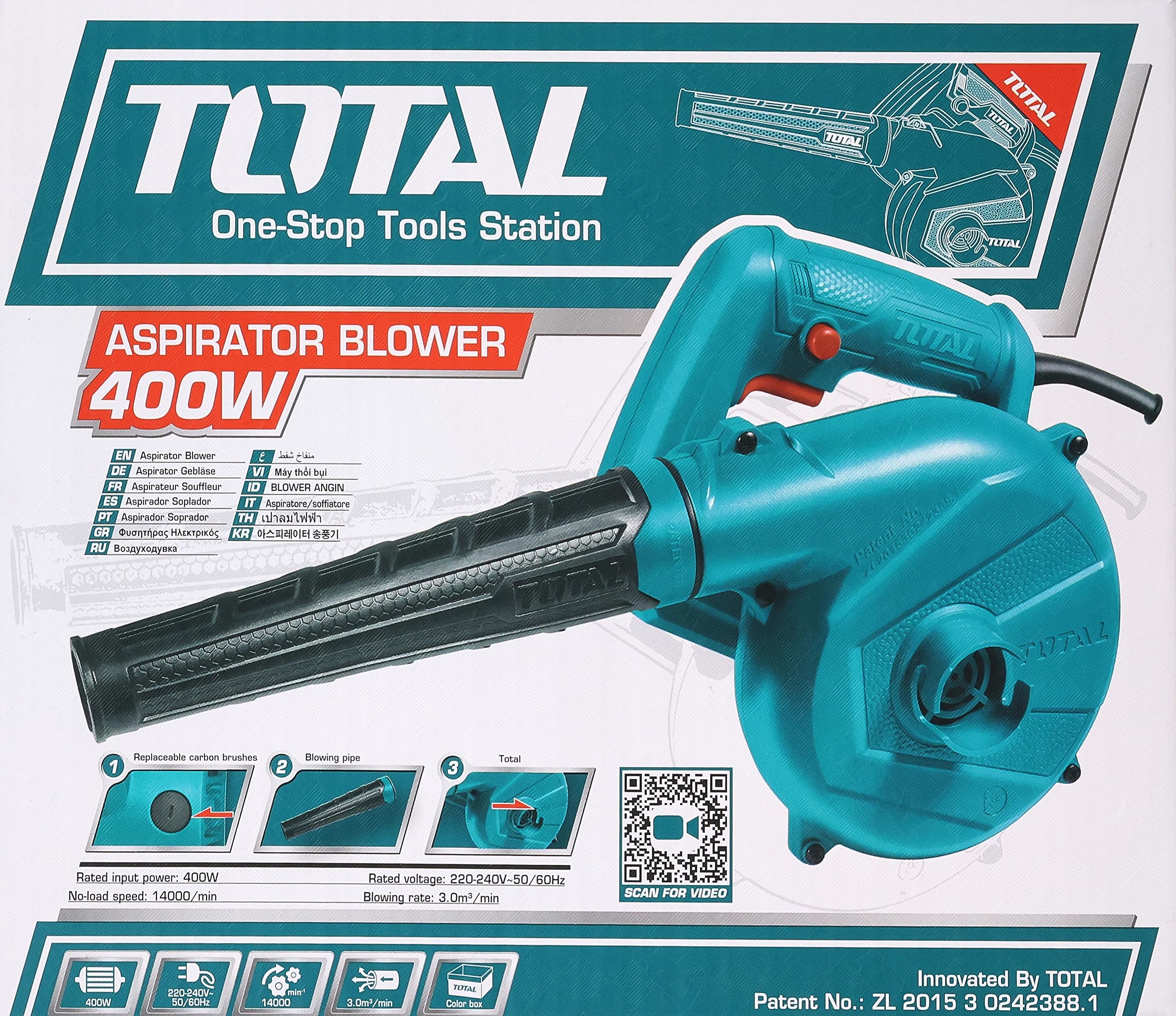 TOTAL ONE-STOP TOOLS STATION ASPIRATOR BLOWER 400W | Shopee Philippines